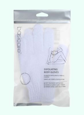 Oh My Wellness | Basicare Exfoliating Gloves White, Personal Care & Beauty
